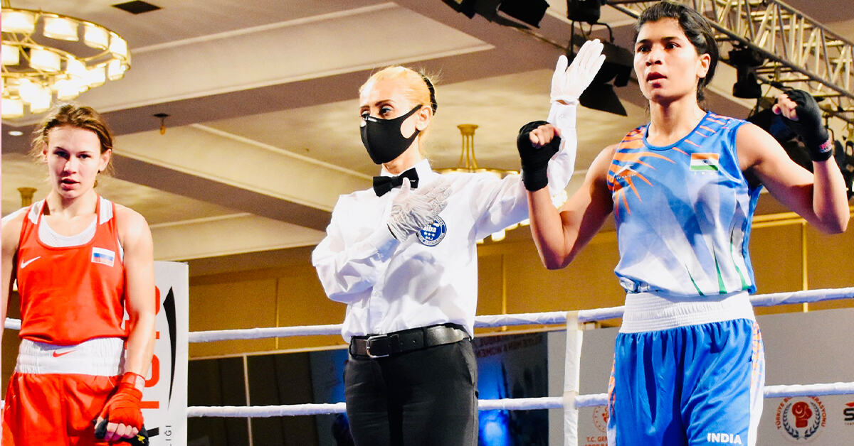 Nikhat Zareen beats World Champion at Boxing Tournament in Turkey
