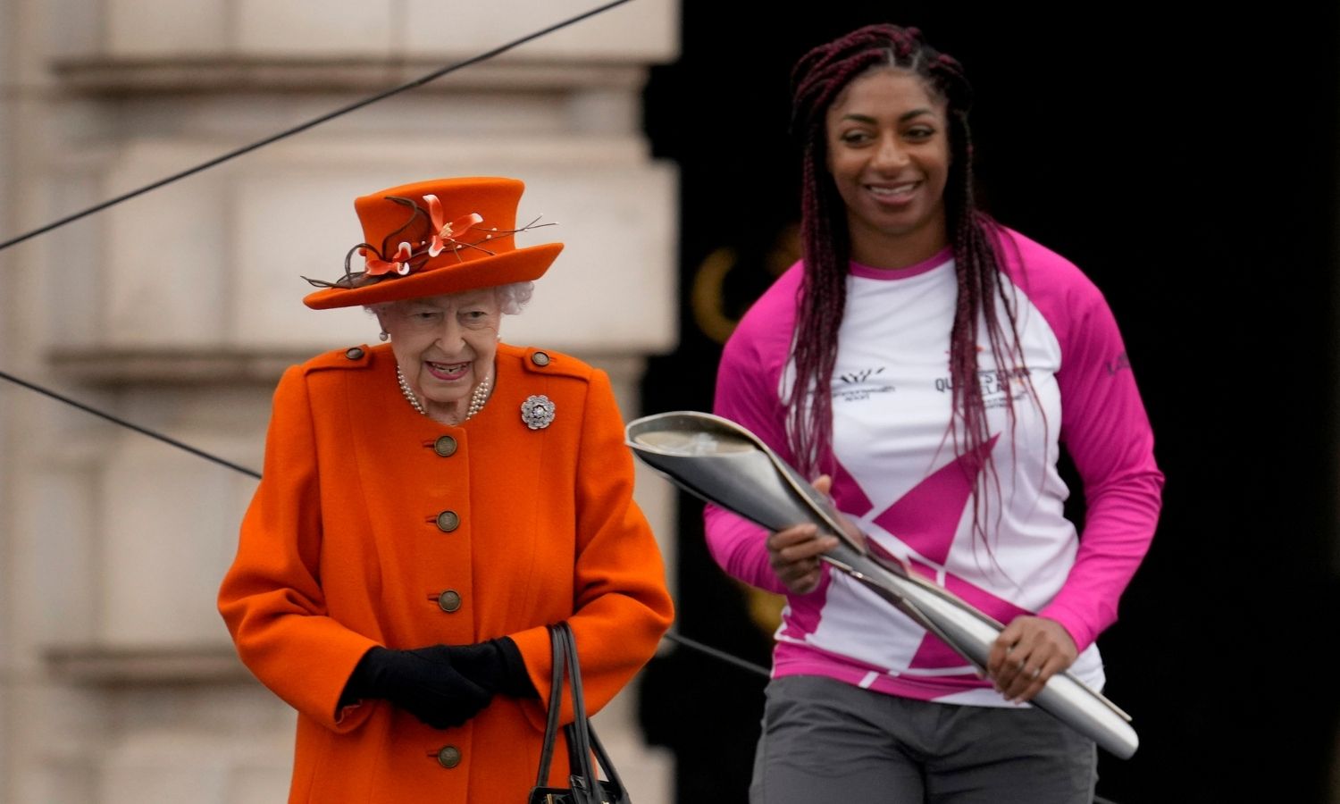Queen Elizabeth launches baton relay for Commonwealth Games