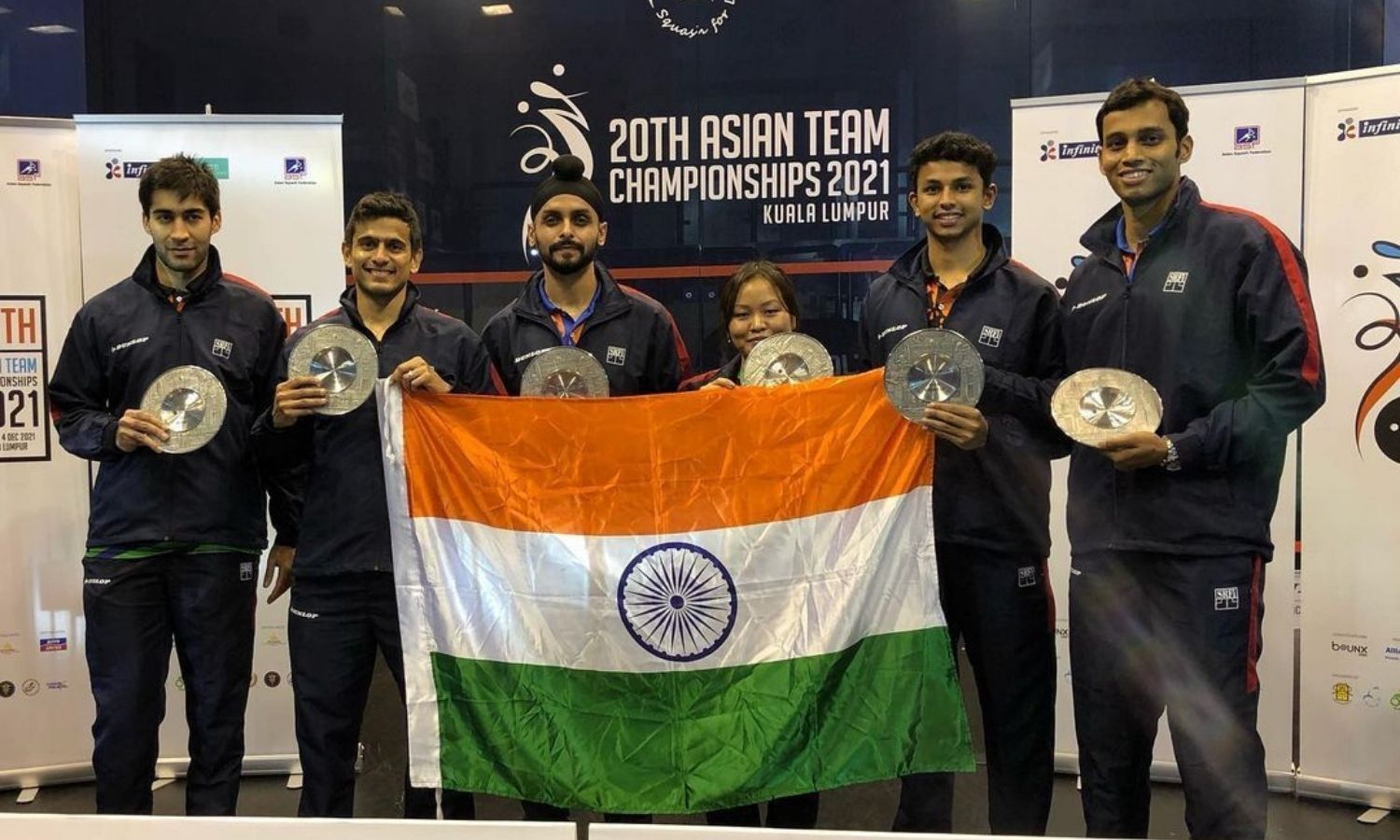 Squash: Indian men win silver medal at Asian Team Championships 2021