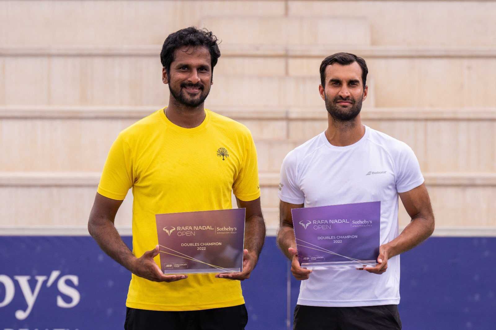 Tennis: Saketh Myneni-Yuki Bhambri win fifth men's doubles title of season