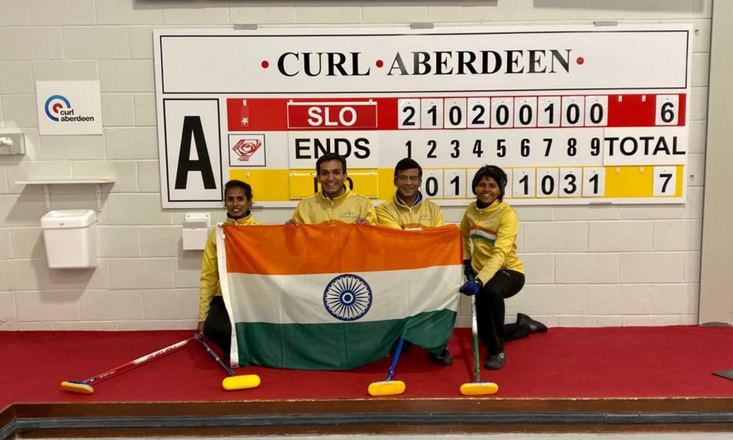 India registers first win at World Curling Championships