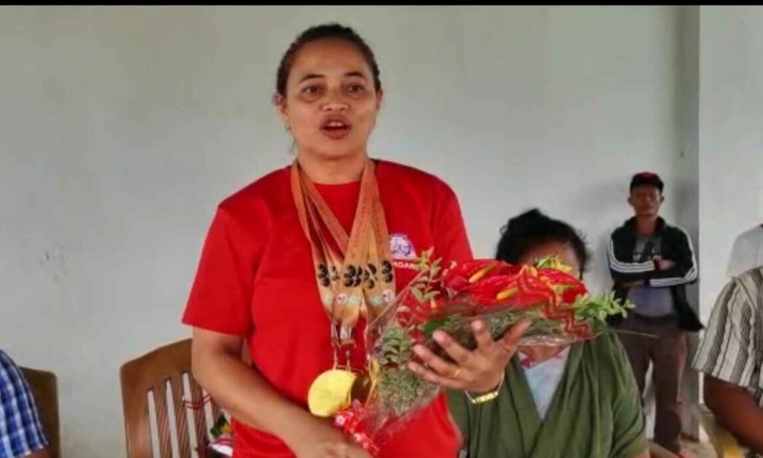 World champion arm wrestler gets Rs 5 lakh award from Meghalaya govt