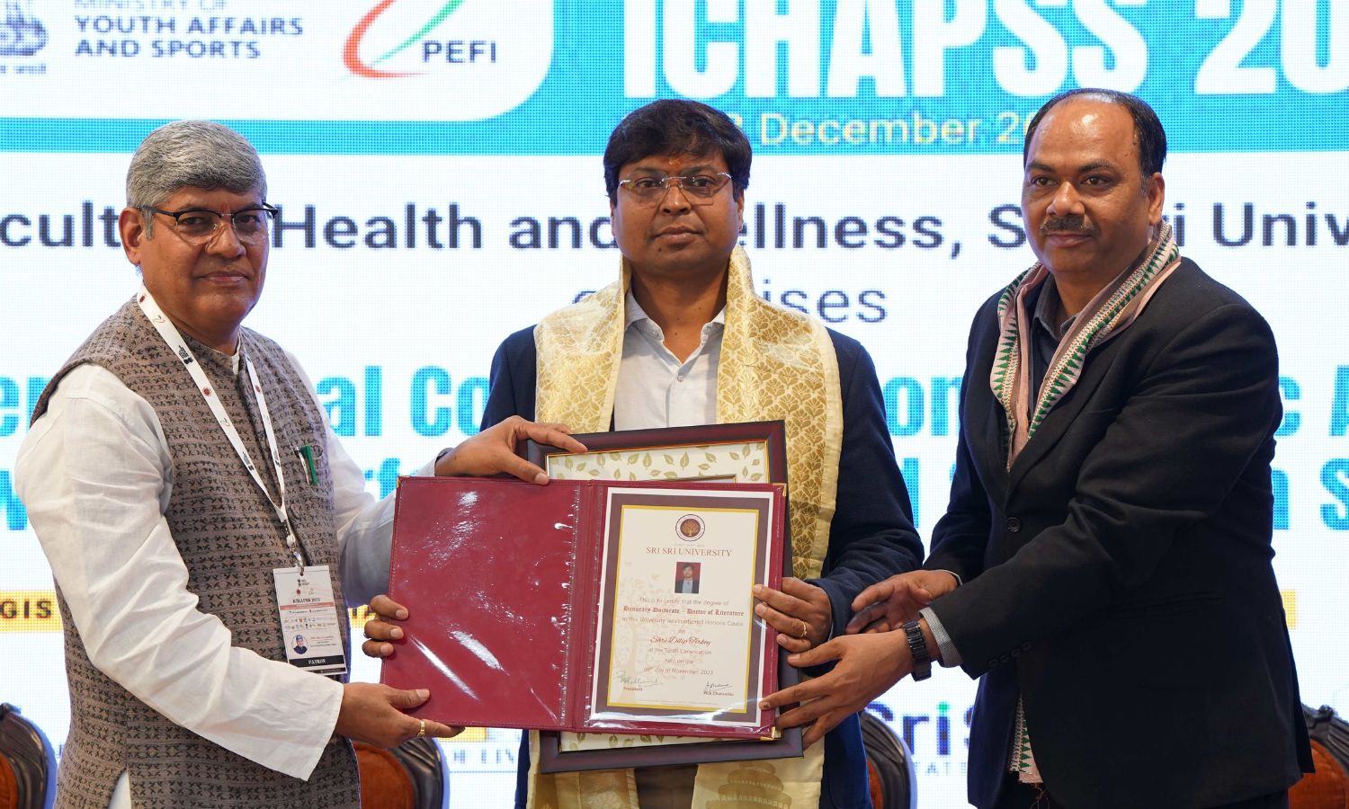 Hockey India president Dr. Dilip Tirkey honoured with Ph.D. in sports ...