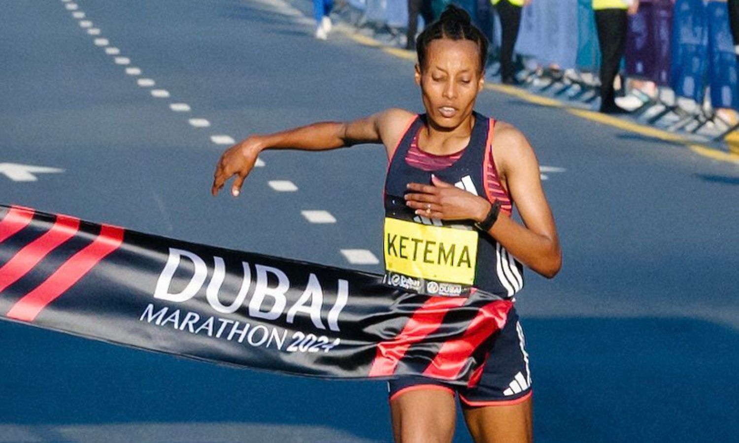 Tigist Ketema sets new world record for fastest marathon debut in Dubai