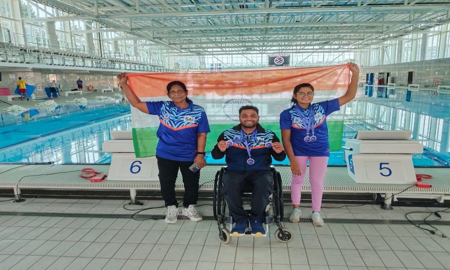 Indian Para Swimmers Shine with seven medals at Zagreb Open in Croatia