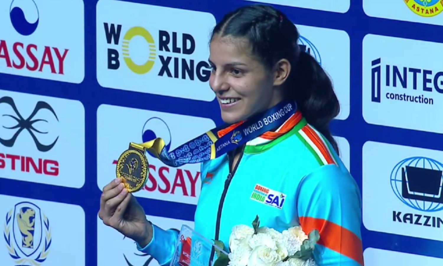 Sakshi becomes first Indian female boxer to win a World Boxing Cup title